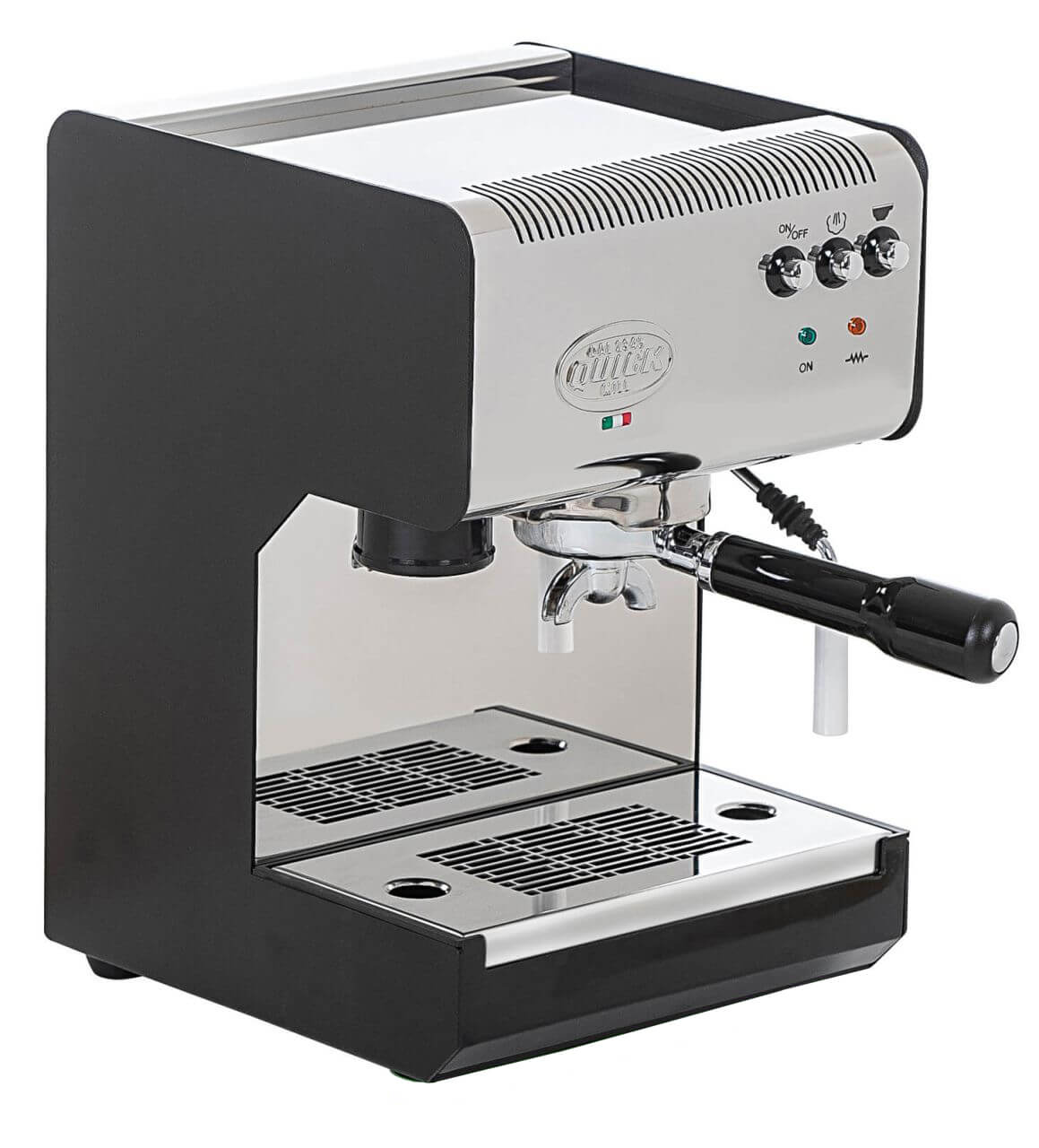 Quick Mill Retro 0835 Espressomaschine mit eingebauter Mühle, rot